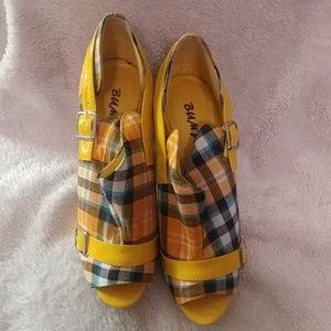 Bumper | Shoes | Bumper Plaid Stiletto Heels Shoes | Poshmark